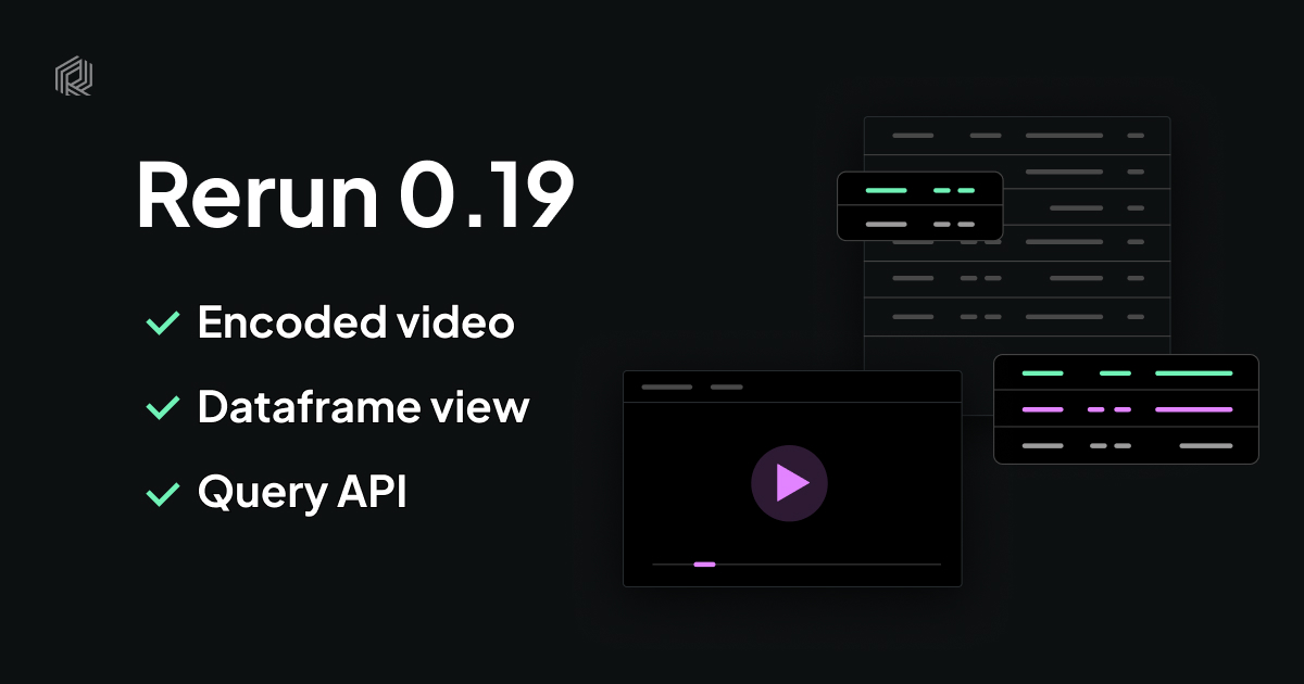 Dataframes from multimodal logs — Rerun